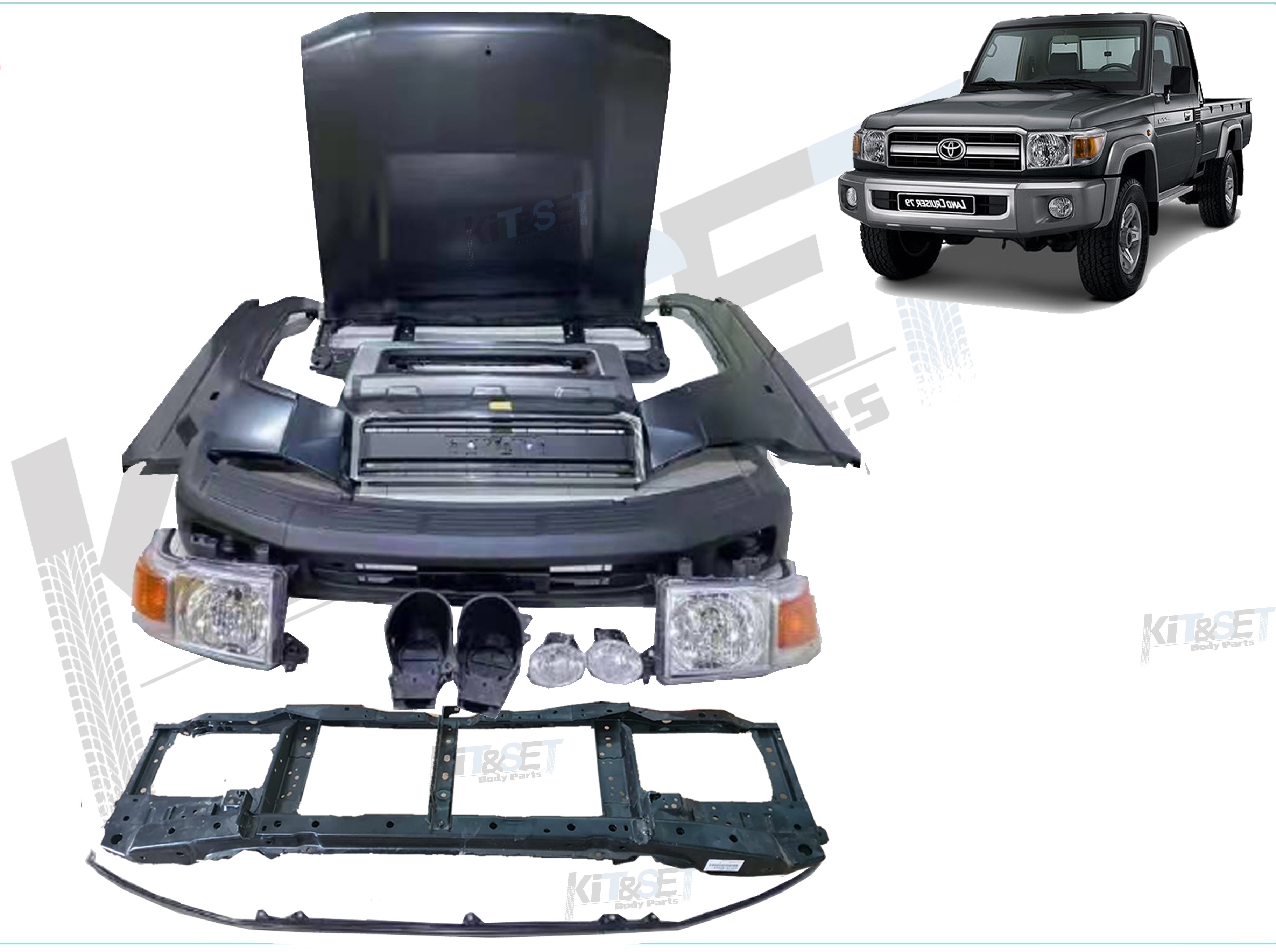 spare parts :: CONVERSION BODY KIT LAND CRUISER PICK UP FJ70 2008-2021