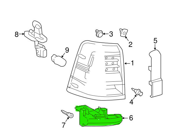 Toyota Land Cruiser RETAINER, REAR BUMPER, UPPER 2008 - 2020 5256360040
