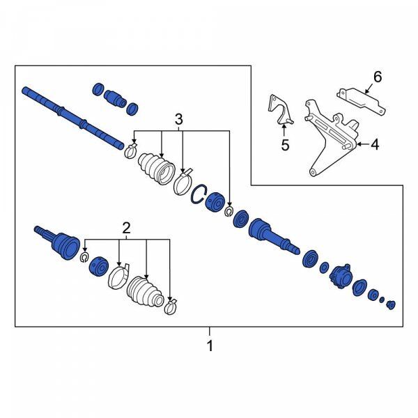 Nissan Altima Front Right Drive Shaft 2019 - 2023