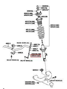 Front Sway Bar Link RH/LH Toyota Hilux 2006 - 2015 TO-488200K010-JPC-104