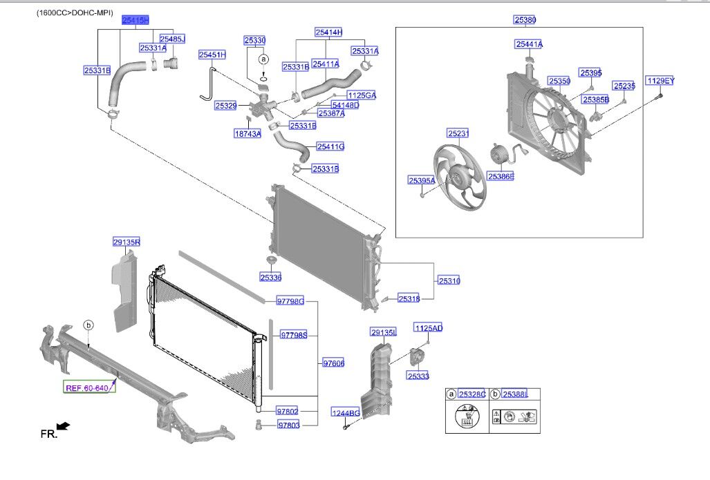 Lower Radiator Hose Kia Cerato 2021 - 2023 25415M6050
