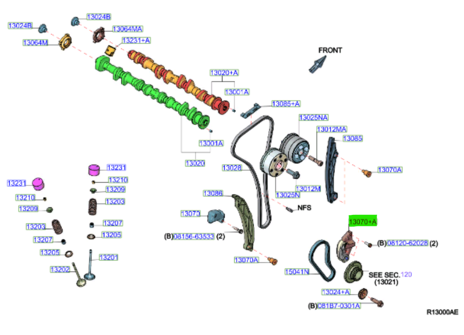 TENSIONER ASSY - CHAIN Nissan Altima 2019 - 2022