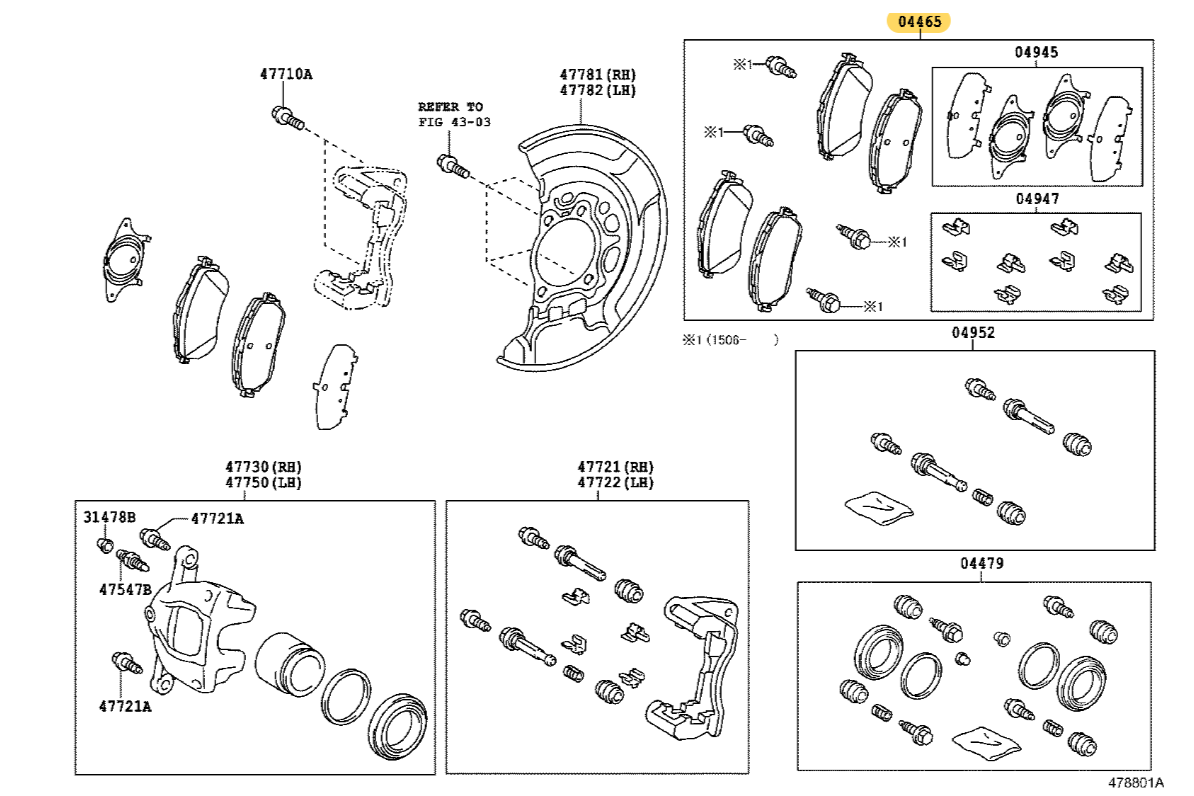PAD KIT DISC BRAKE FRONT Toyota Corolla 2008 - 2019 PAD KIT DISC BRAKE ...