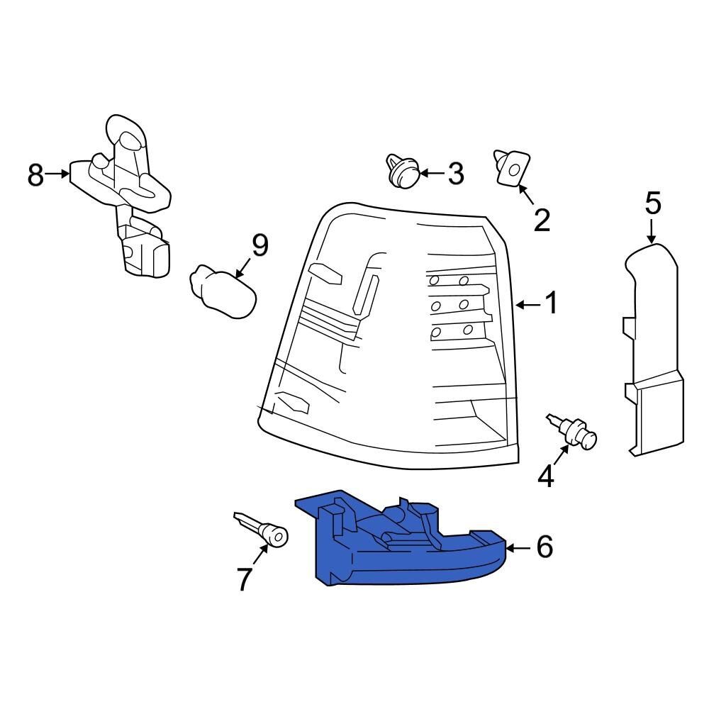 Toyota Land Cruiser RETAINER REAR BUMPER UPPER RH 2008 - 2020 ...