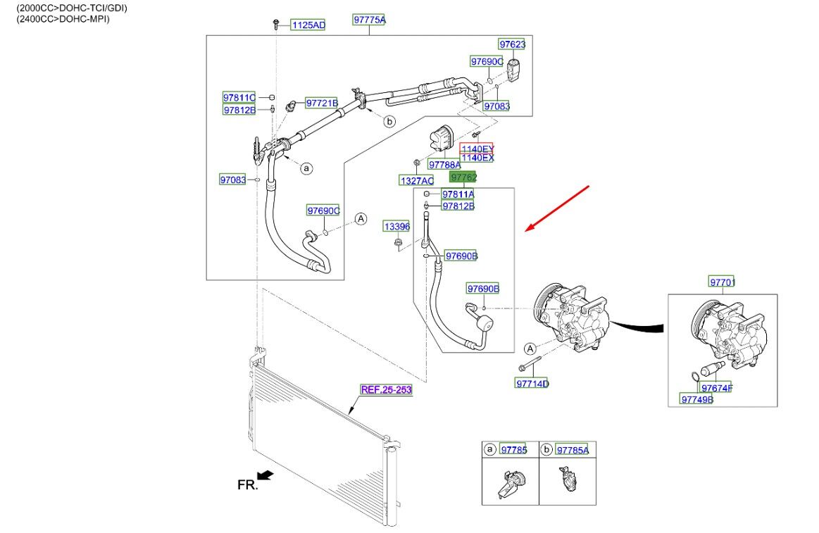 HOSE - DISCHARGE Kia Optima 2016 - 2020 97762D4200-TRIO