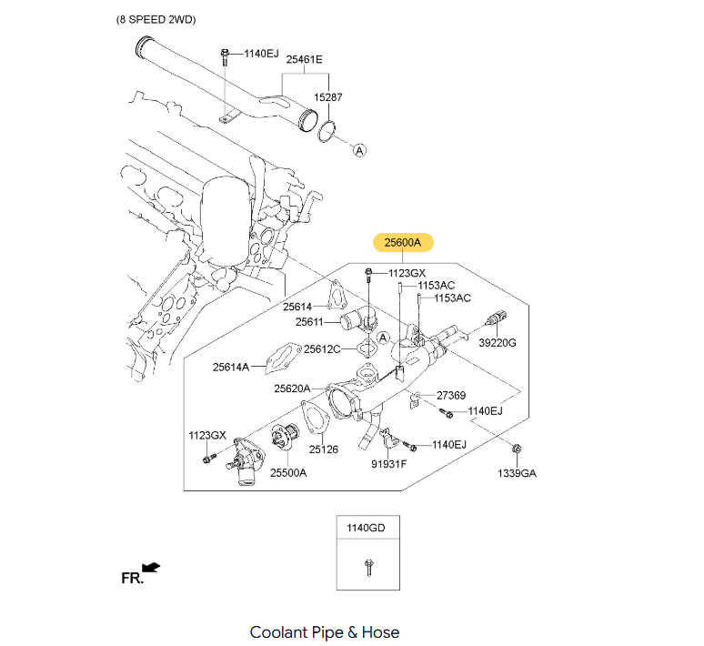Control Assy-Coolant Temperature Hyundai Azera 2018 - 2020 256003CAF0